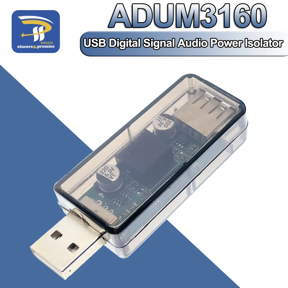 1500v Adum3160 Digital Signal Audio Power Isolator Usb To Usb 2.0 Audio ...