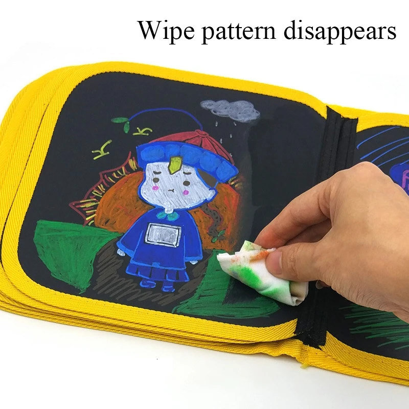 DIY Magic Drawing Board Doodle Sketch Painting Drawing Coloring Books ...