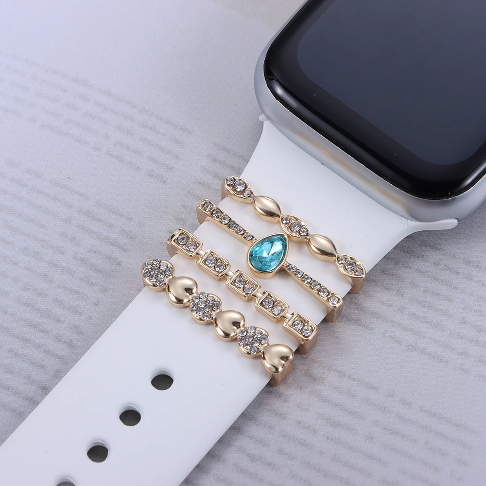 Metal-Charms-Decorative-Ring-For-Apple-Watch-Band-Diamond-Ornament ...