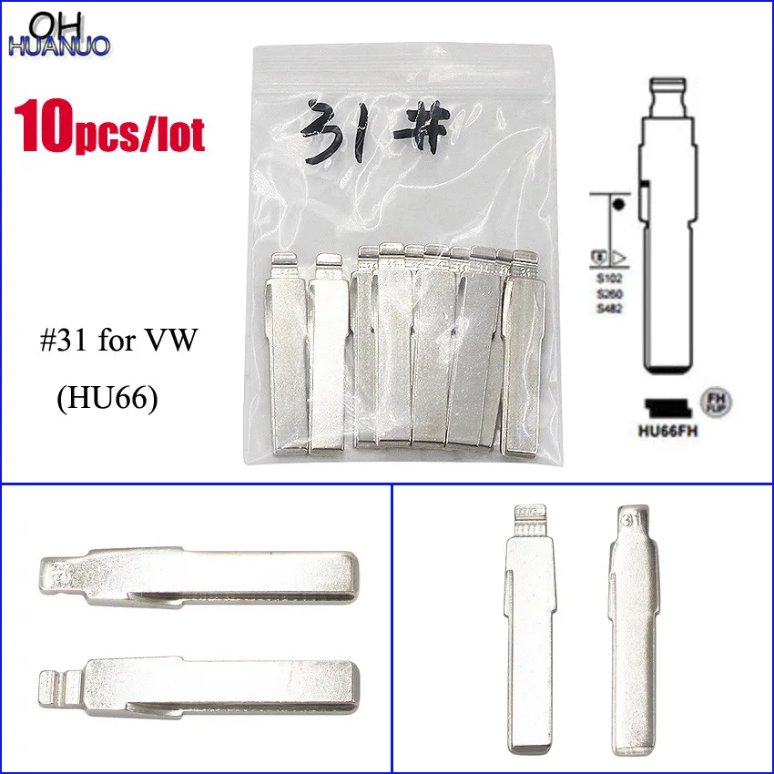 10pcs/lot. Remotes Flip Blade 31# For Kd Remote Key , No.31 Hu66 Key ...