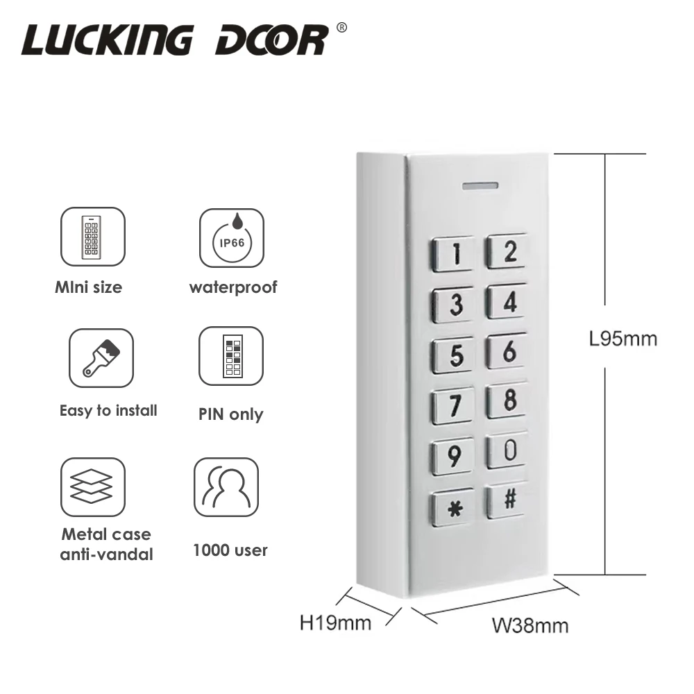 Mini-smallest-Waterproof-IP66-Pin-Only-Door-Lock-standalone-Access ...