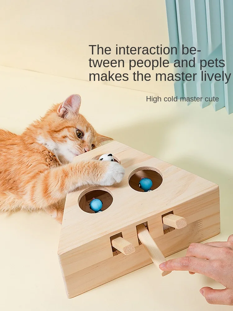 Cat-toy-hamster-machine-wooden-kitten-funny-cat-stick-puzzle-kitty-toy ...