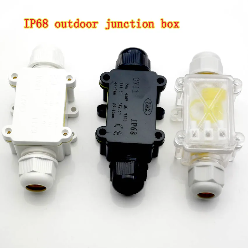 Ip68 Waterproof Junction Box 2 Way 6-12mm Electrical Wire Sealed ...
