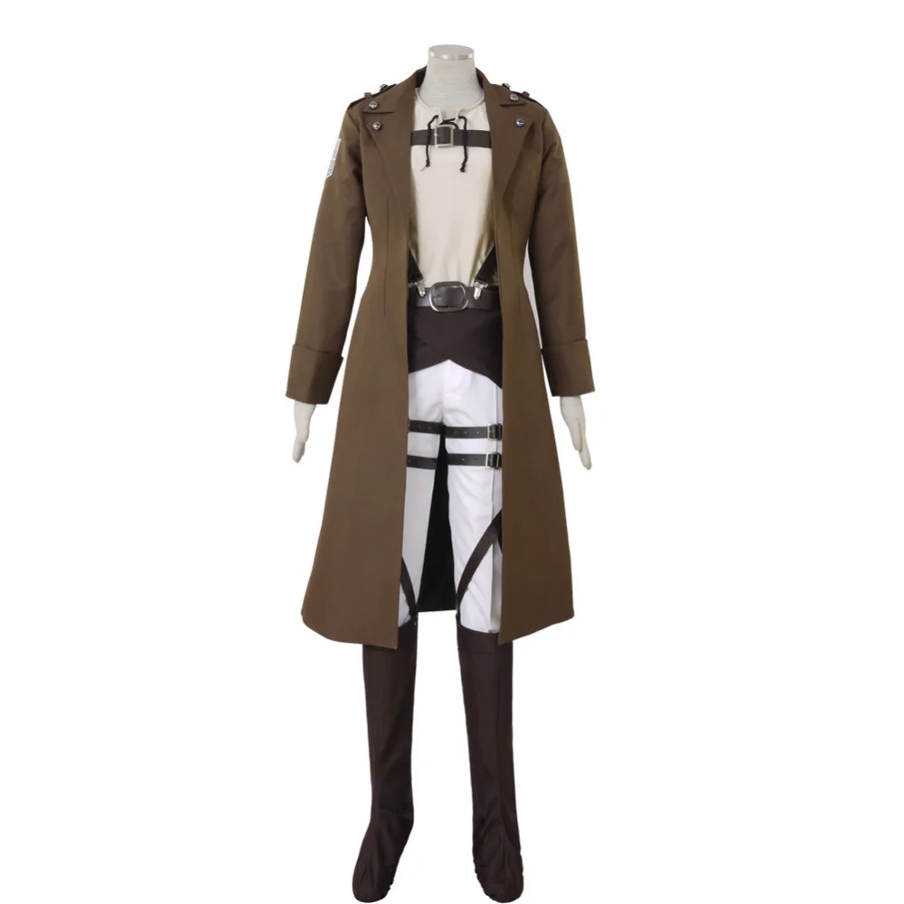 Ataque em titan shingeki nenhum kyojin eren jaeger cosplay traje longo ...