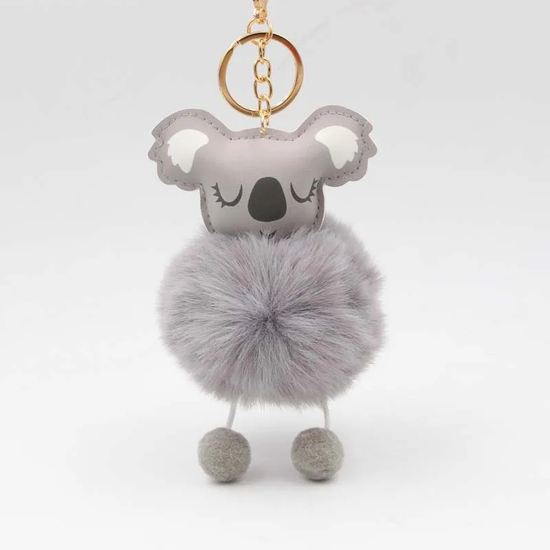 Cute Koala Leather Keychain - styloclubs.com