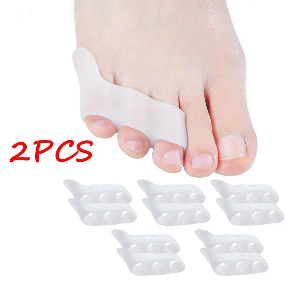 2pcs Three hole Little Toe Separator Overlapping Toes Bunion Blister ...