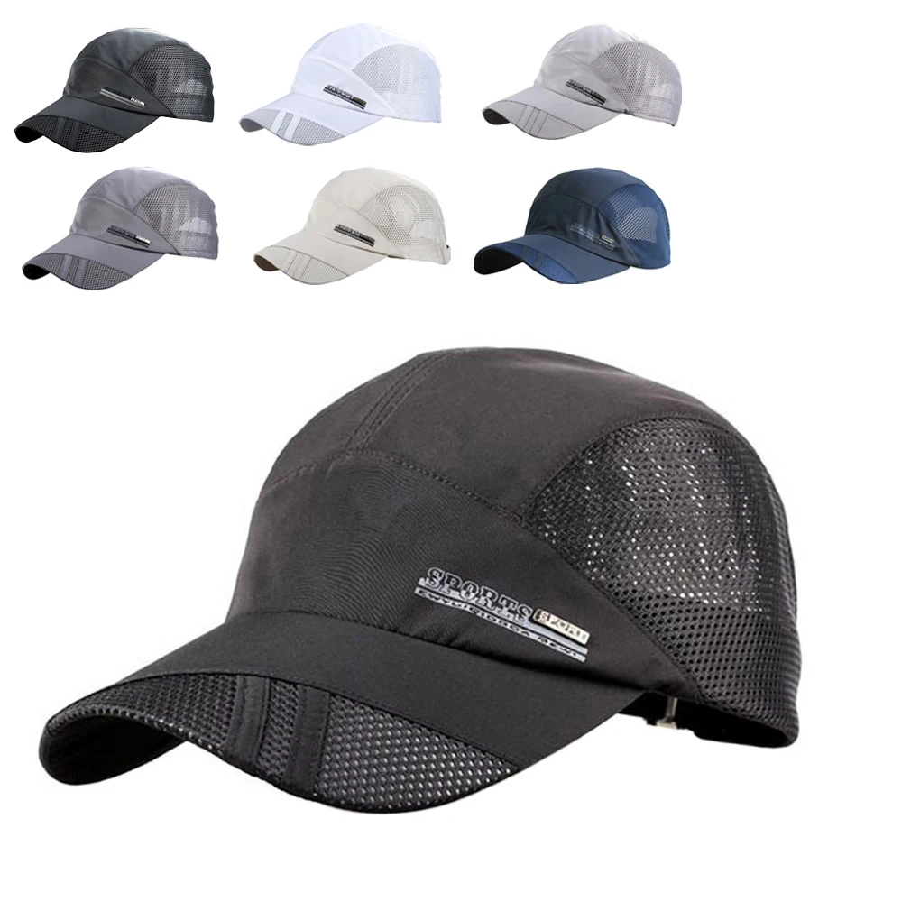 Dry-Running-Baseball-Summer-Mesh-8-Colors-Gorras-Cap-Cap-Visor-Mens-Hat ...