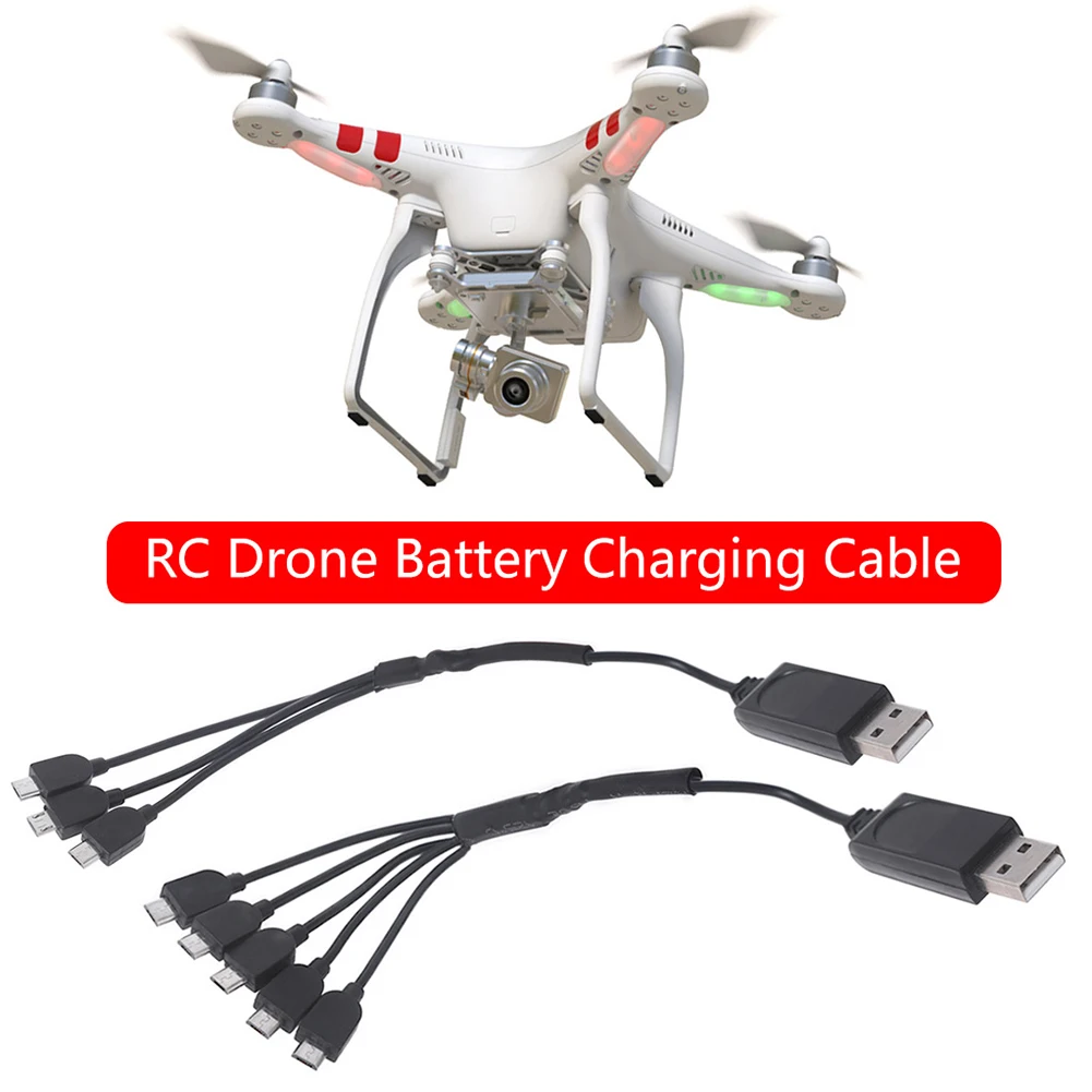 1 to 3 USB Charging Cable for Eachine E58 L800 JY019 S168 RC Drone ...