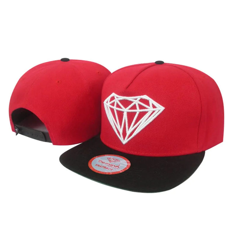 Diamond Snapbacks Red And Black