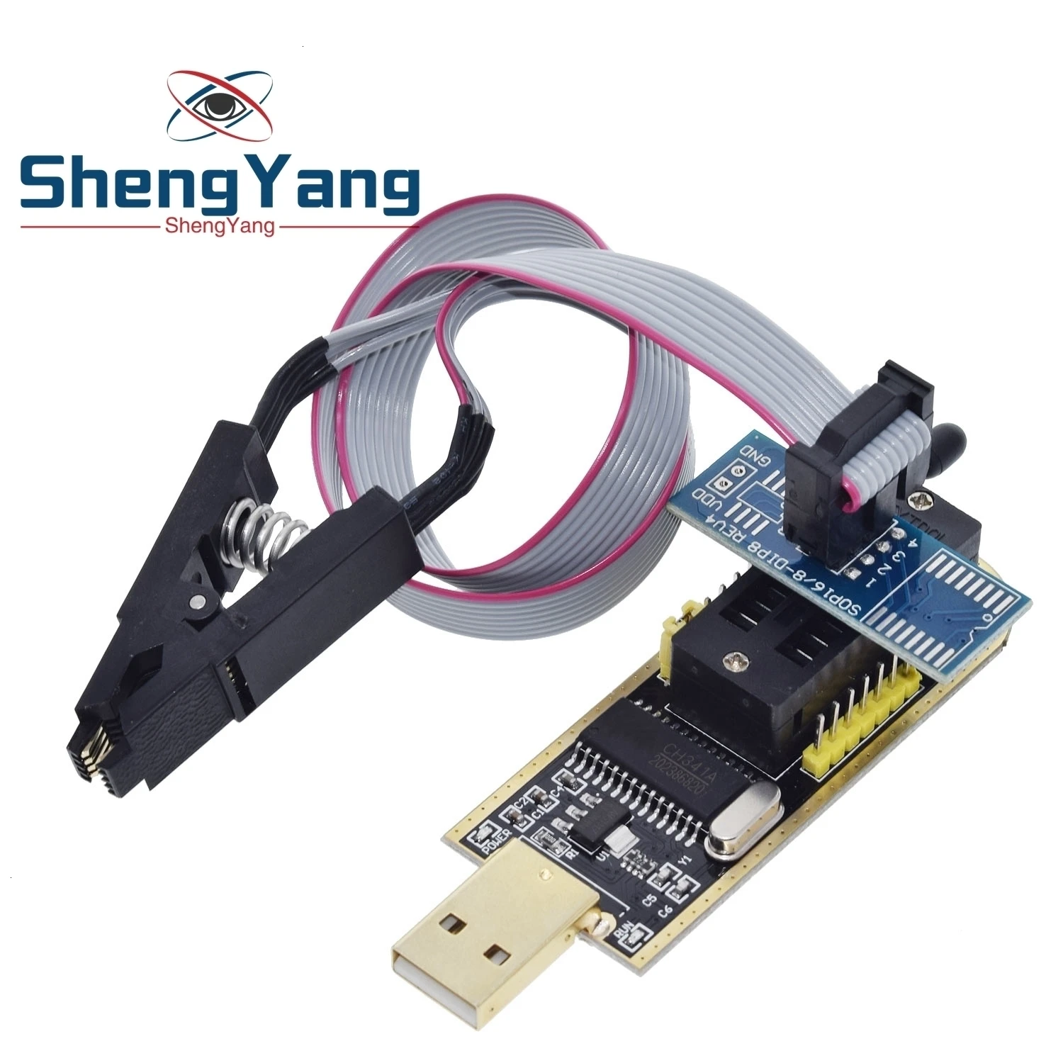 TZT USB программатор CH341A/CH341B для EEPROM 24/25 series | AliExpress