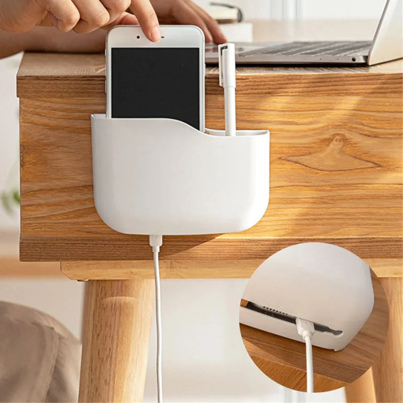 Simple Remote Control Storage Box Wall Shelf Storage Containers ...