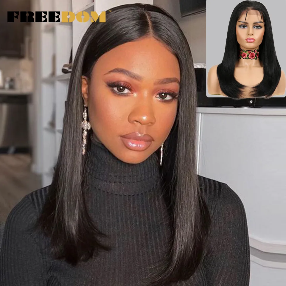 Perucas da liberdade para as mulheres 13*4 em linha reta peruca ...