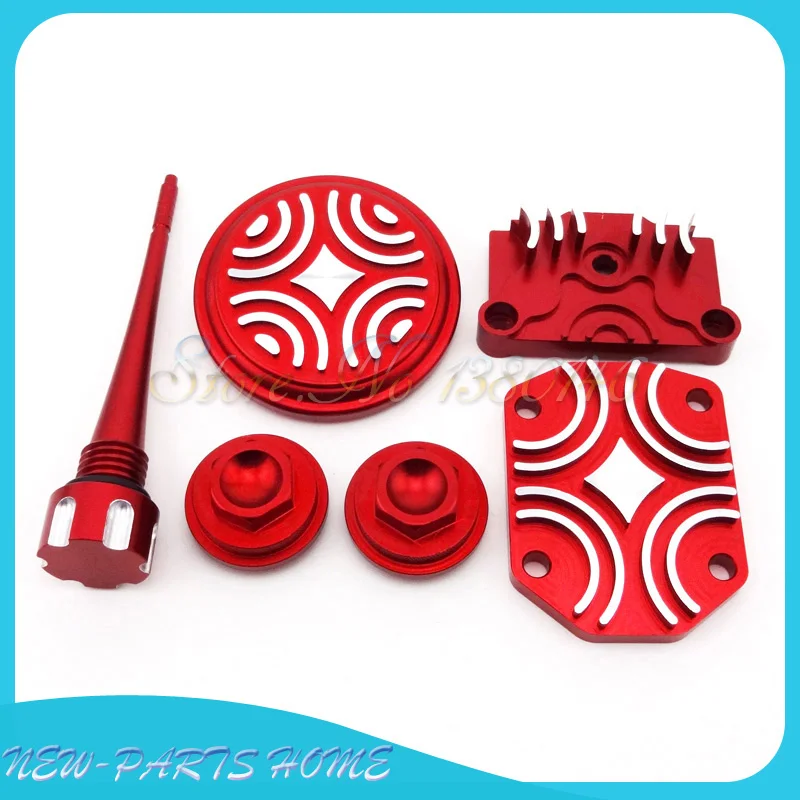 Red Engine Dress Up Kit For 110cc 125cc Pit Dirt Bike Yx Zongshen ...