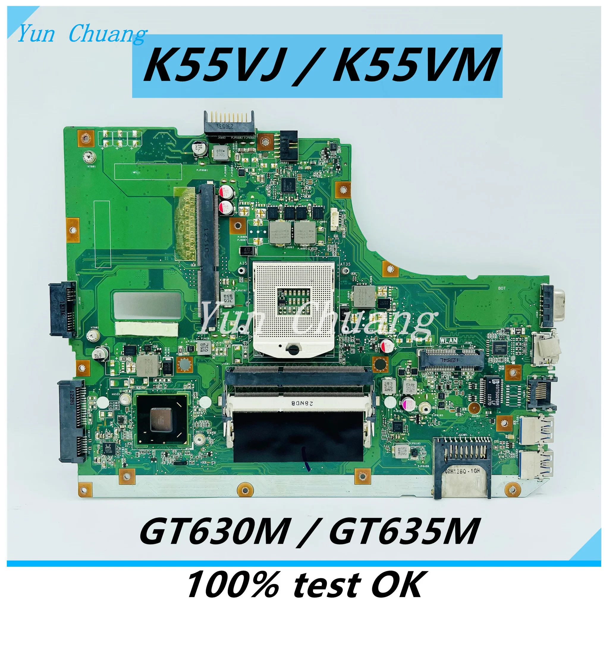 K55VJ-K55VM-REV-2-2-2-0-Mainboard-For-ASUS-K55VM-K55VJ-A55V-K55V-R500V ...