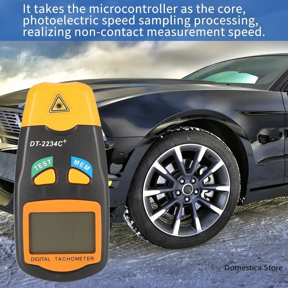 Handheld LCD Digital Non contact Laser Photo Tachometer Speed ...