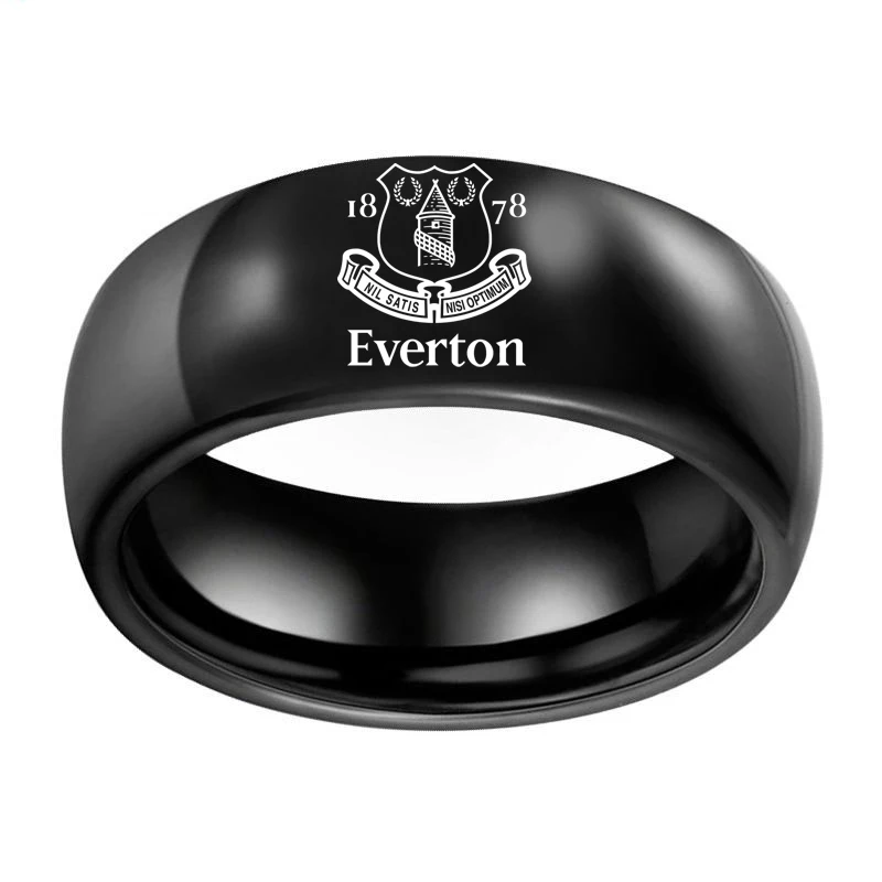 Everton F.C Football Club Logo Fans Ring 8mm Custom DIY Laser Name Logo ...