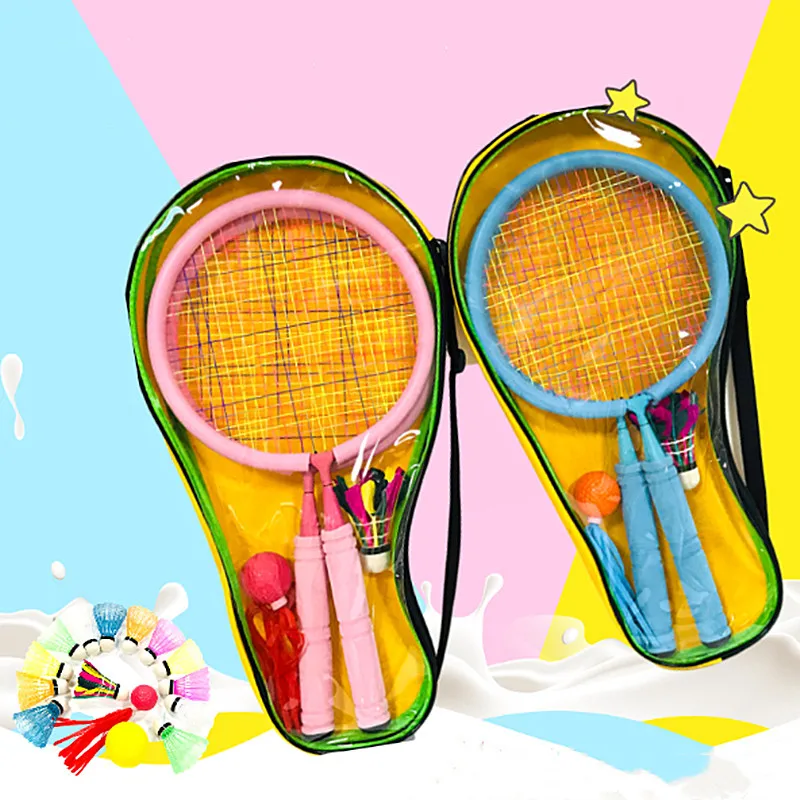 2 Packs Children Badminton Racket Set With 15 Balls New Kids Outdoor ...