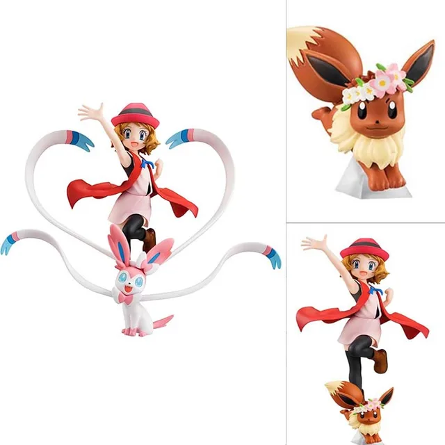 Pokemon Blue Oak Eevee Serena Sylveon Ash Ketchum Pikachu Charmander ...