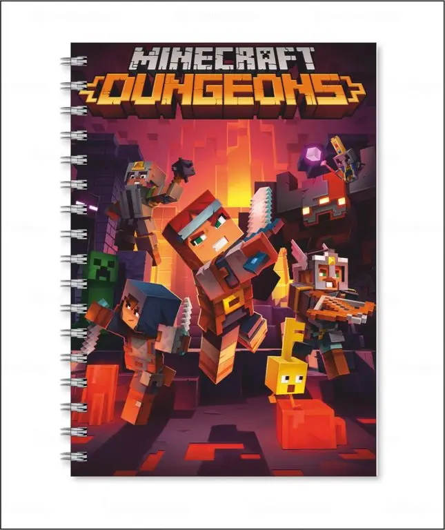Minecraft Тетрадь № 18|Cadernos| - AliExpress