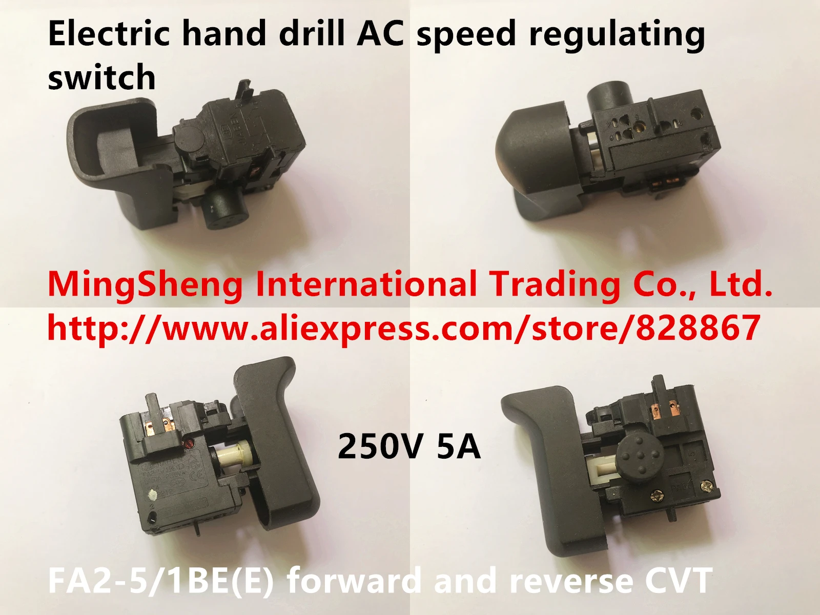 Original new 100% electric hand drill AC speed regulating switch FA2 5 ...
