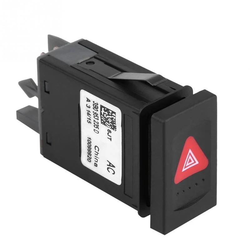Car Emergency Flash Hazard Warning Light Switch 3B0 953 235 D For VW Passat 1998 1999 2000 2001 ...