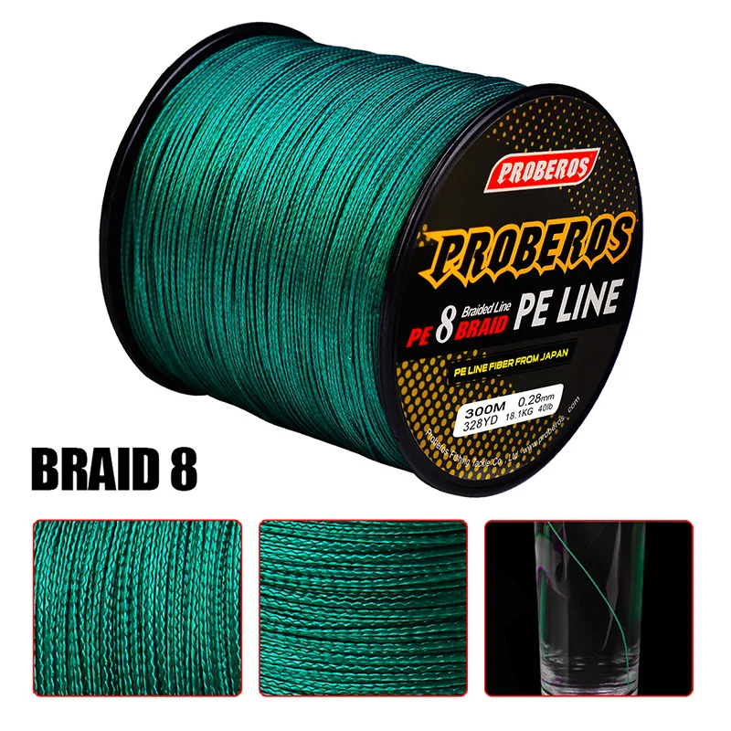 Generic New 8pe 300m Fishing Line Wire Inside Max Drag 136kg Braided ...