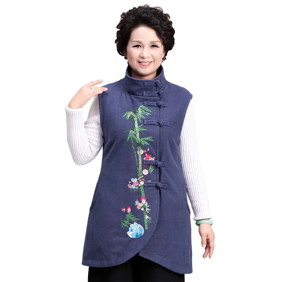 Shanghai Story Autumn Winter Bamboo Embroidery Chinese Traditional Top ...