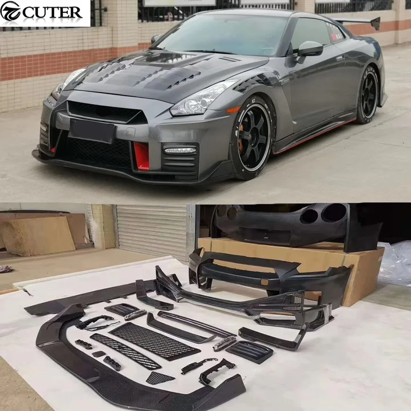 Gtr-Gt-r-R35-Car-Body-Kit-Carbon-Fiber-Frp-Front-Bumper-Rear-Bumper ...
