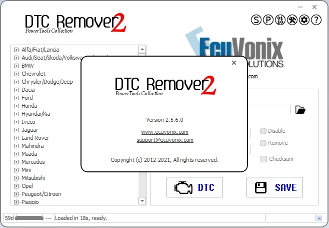 V2.5.6 DTCRemover 2 DTC off Delete Software Remove or Disable DTCs in ...