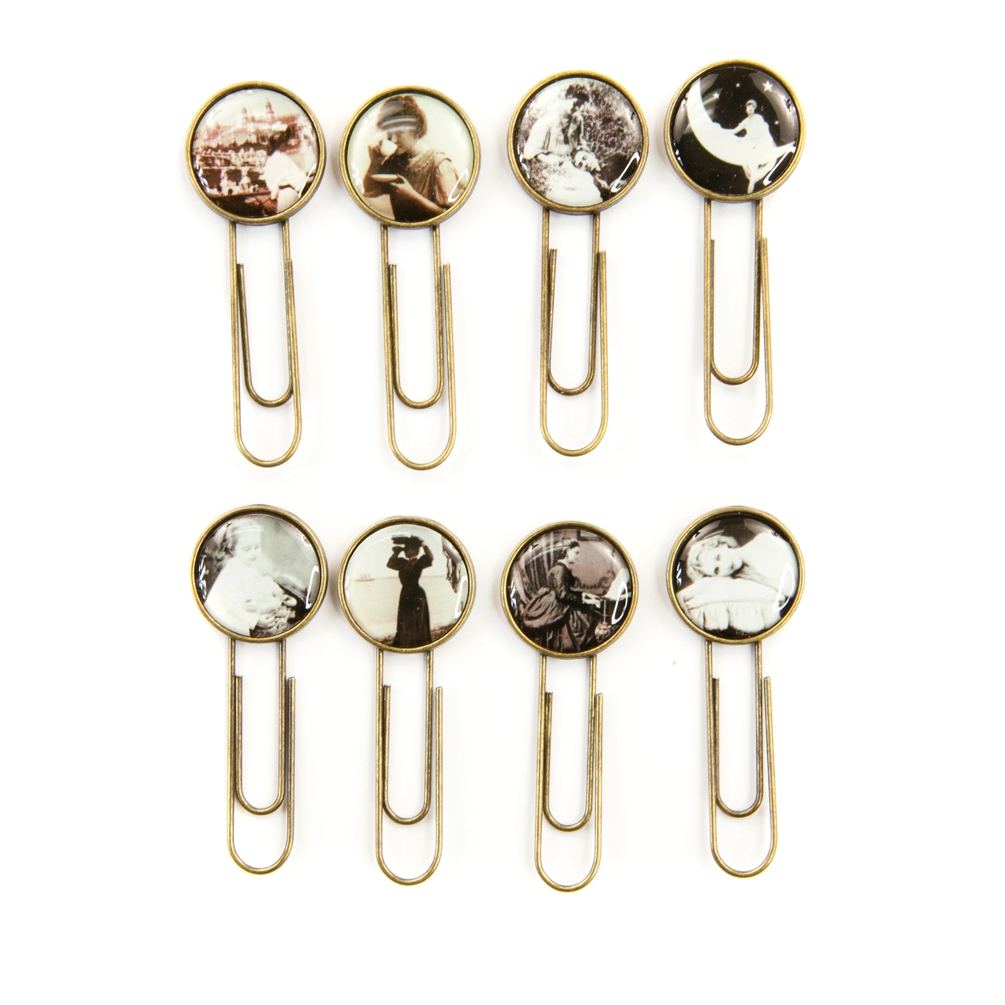 Vintage-Old-Photoes-Paper-Clips-Bronze-Clip-Journal-Notebook-Decoration ...