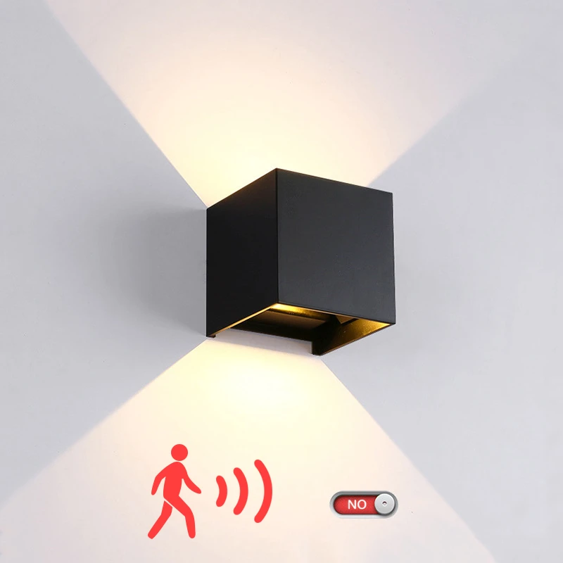 6w 12w Outdoor Waterproof Led Porch Light Radar Motion Sensor Wall Lamp ...