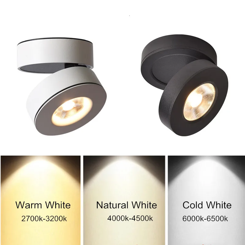 360 Angle Adjustable LED Surface Mounted Downlight Dimmable 5W 7W 10W ...