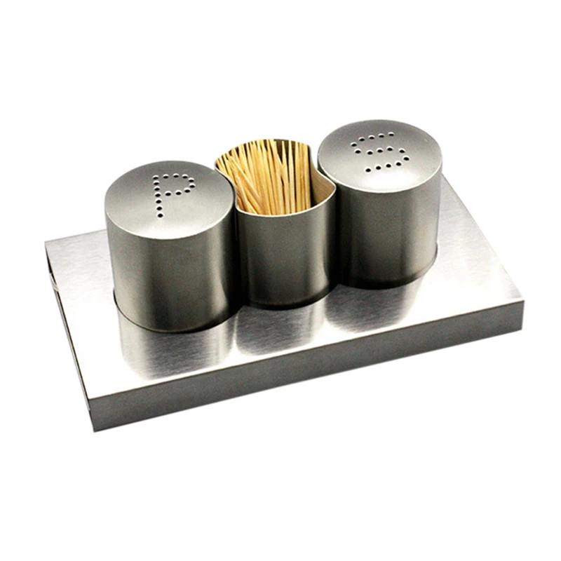 Parte superior: Caja de condimento de acero inoxidable, palillo, mesa ...
