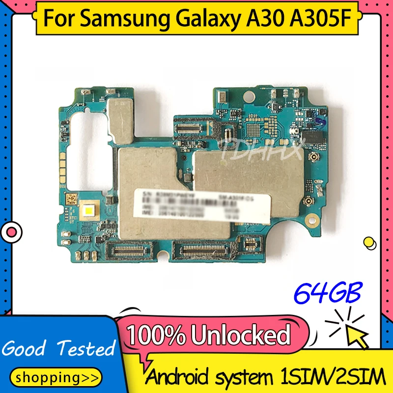 Carte mère 64 go originale débloquée pour Samsung Galaxy A30 A305 A305F ...