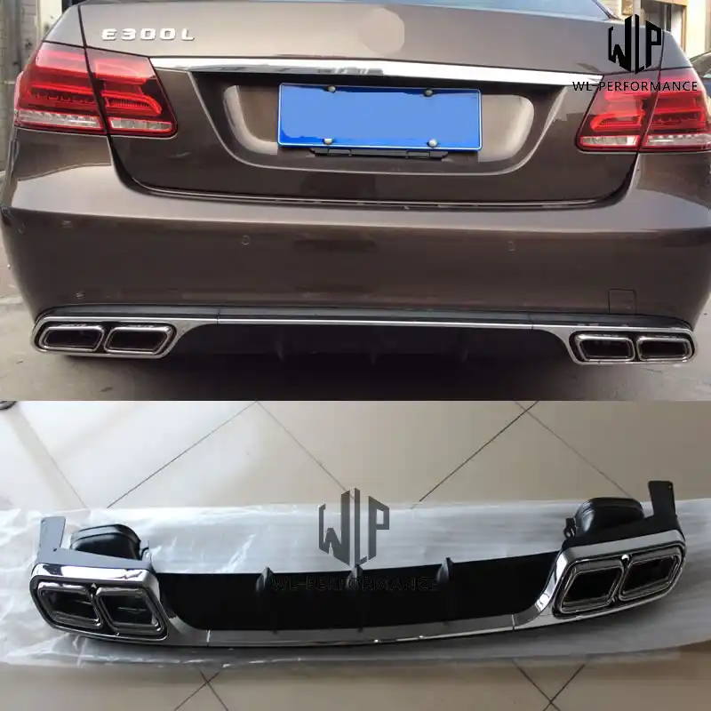 W212 High Quality Carbon Fiber Rear Lip Diffuser Car Styling For ...