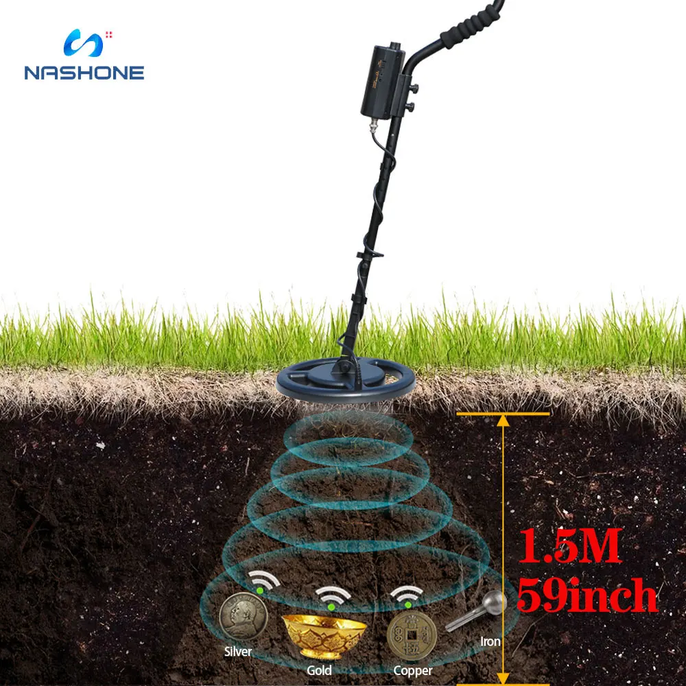Detector De Metales Profesional, Detector De oro, sumergible, AR944M|Detectores de metal ...