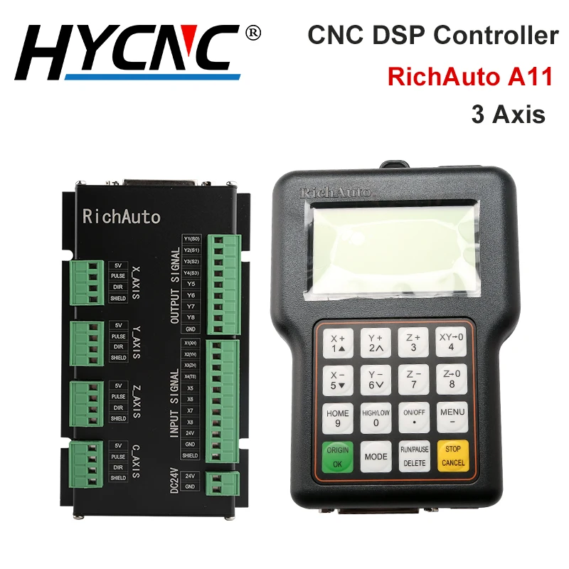 Richauto-controlador-CNC-DSP-A11-controlador-de-movimiento-USB-de-3-ejes-Control-remoto-para ...