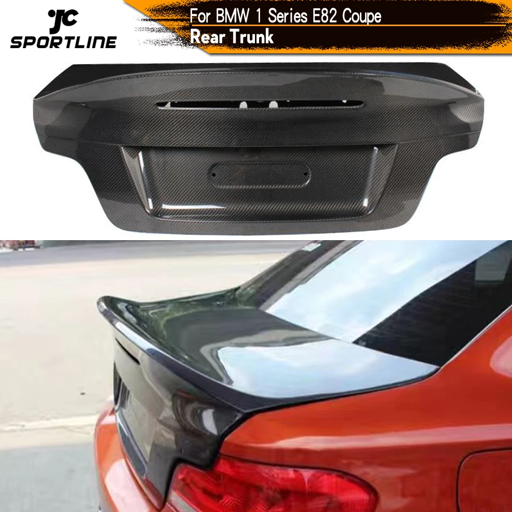 Carbon Fiber Rear Trunk Boot Cover Wings Lip for BMW 1 Series E82 M ...