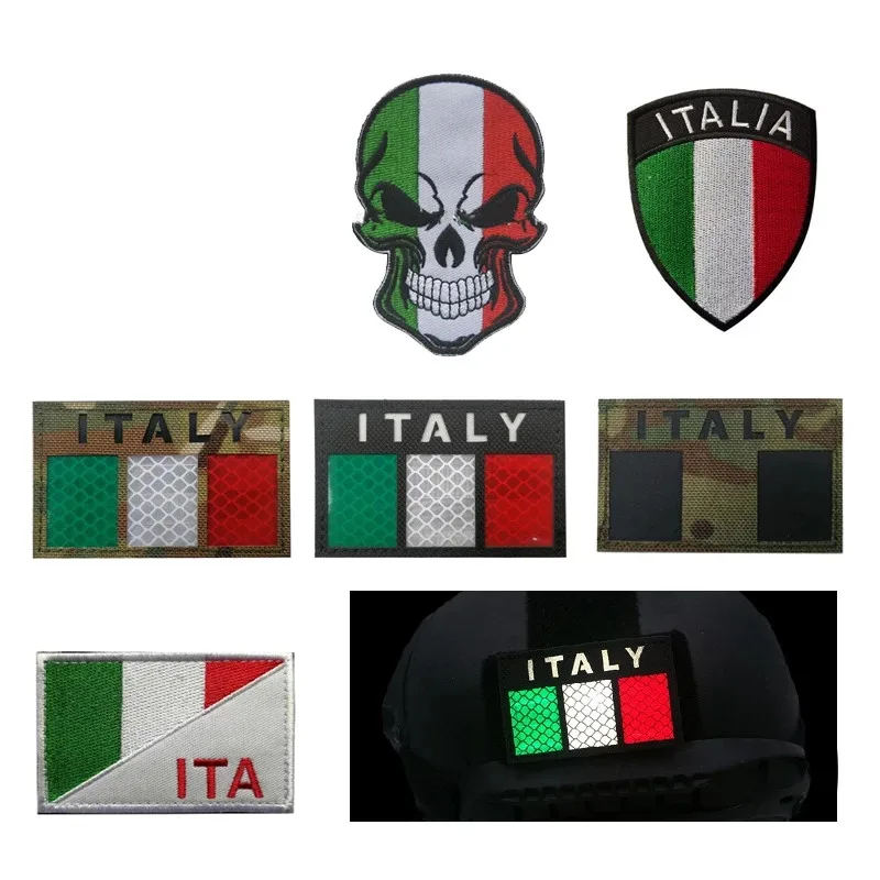 Italy Flag Army Military Tactical Patches Emblem Appliques Italian ...