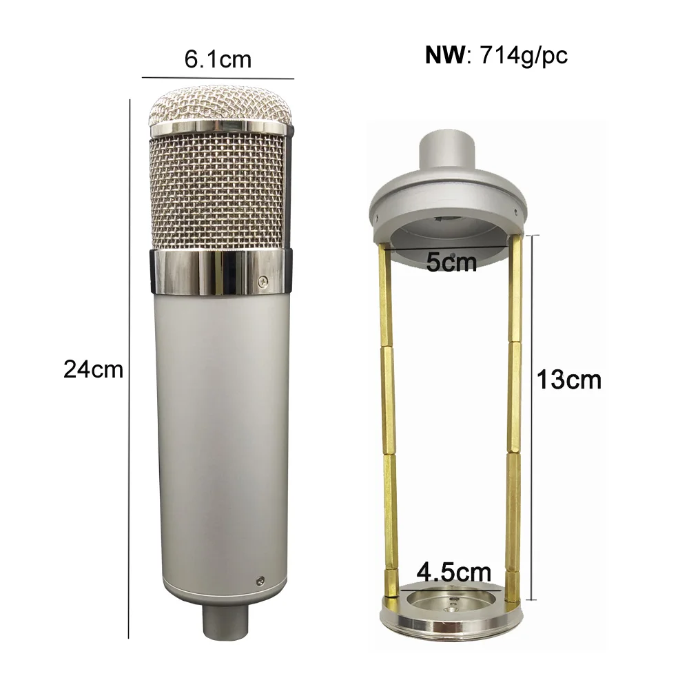 High Quality Hot Sale Silver Metal Big Microphone Shell Diy Condenser ...