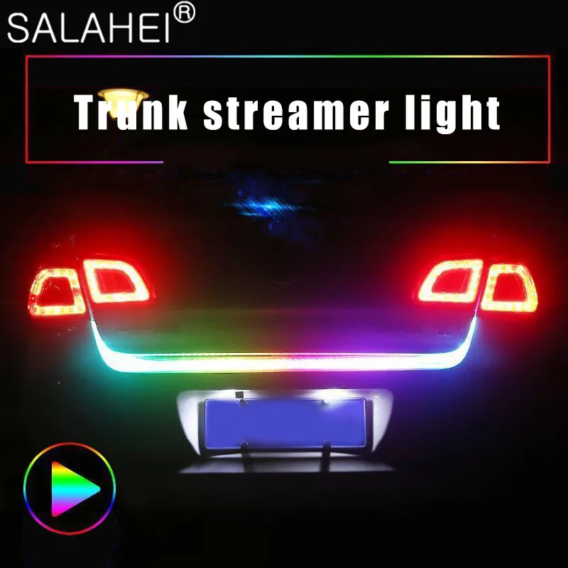12v 1.2m 1.5m Car Rear Trunk Tail Light Dynamic Streamer Reverse ...