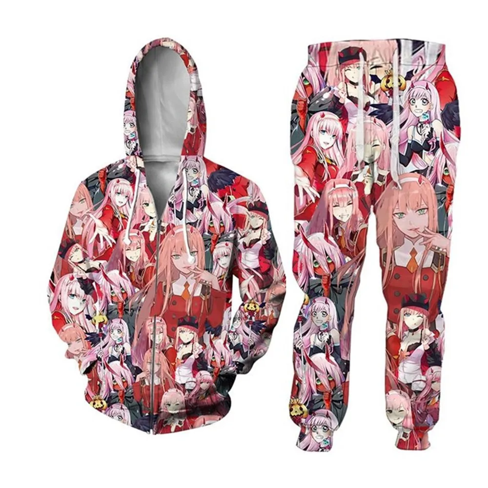 Darling In The Franxx 02 Zero Two Hoodie Hooded 3D Printed Top Unisex ...