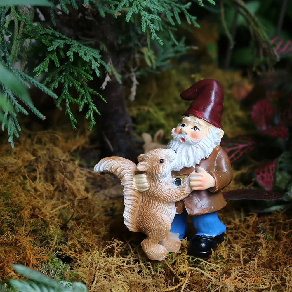Gnome Riding Squirrel
