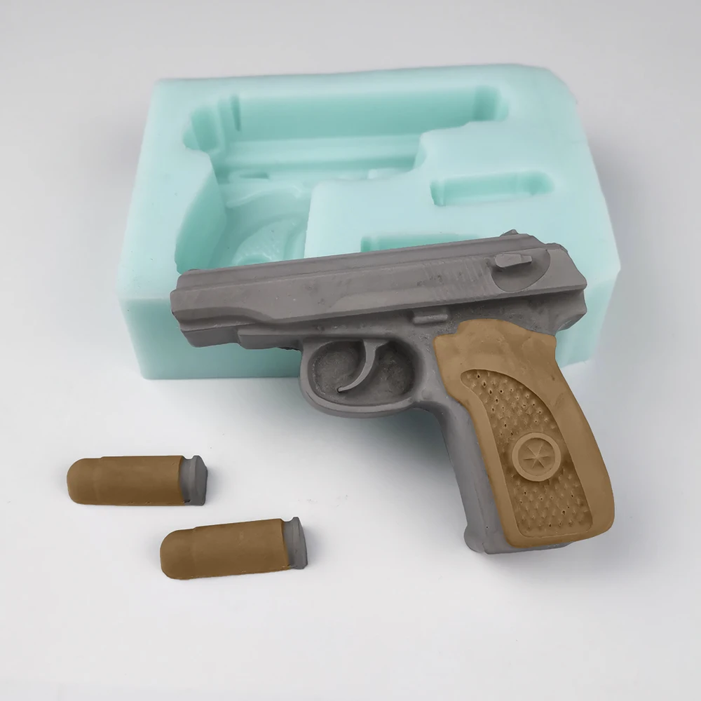 PRZY-Pistol-Bullet-Soap-Molds-Silicone-Gun-Molds-Handmade-Fondant-Soap ...