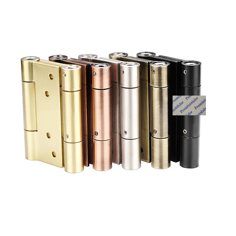 2Pcs Stainless Steel 4" Double Action Spring Self Soft Hinge For Cafe ...