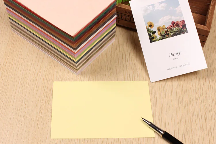 Rose -Carte postale vierge en papier dur, Message, bricolage, aquarelle ...