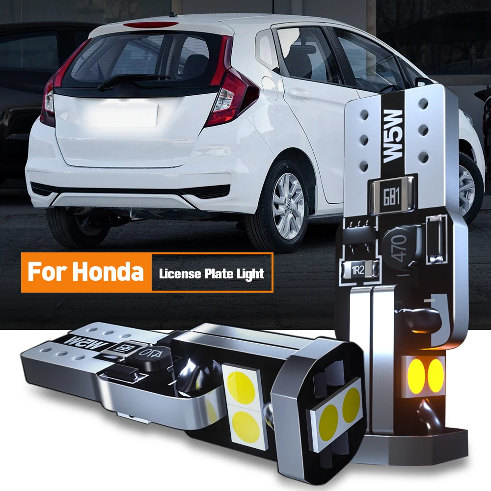2pcs-LED-License-Plate-Light-Bulb-W5W-T10-For-Honda-Accord-Civic-6-7-8 ...