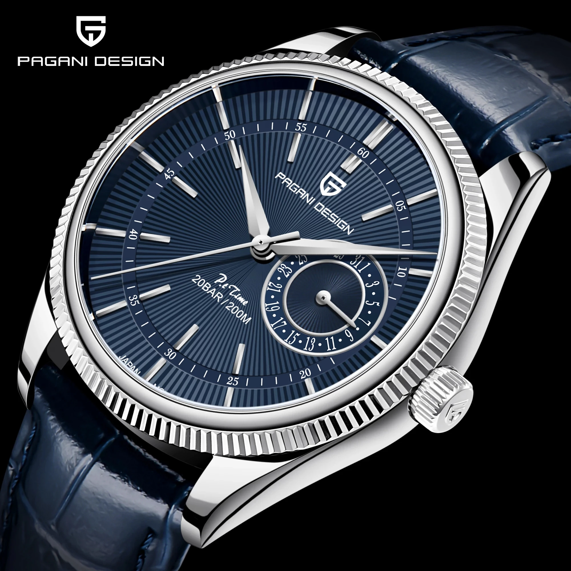 PAGANI-DESIGN-Men-orologi-da-polso-al-quarzo-Luxury-Sapphire-Glass ...