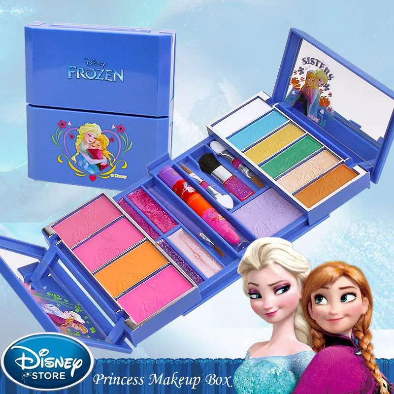 Disney Frozen Elsa Anna Pretend Play Girl Safe Water Soluble Make Up ...