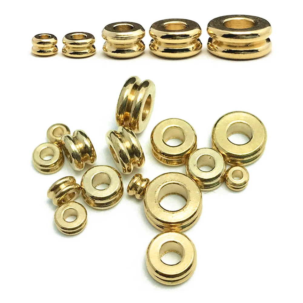 Rondelle-Wheel-3mm-4mm-5mm-6mm-7mm-Solid-Brass-Metal-Light-Gold-Color ...